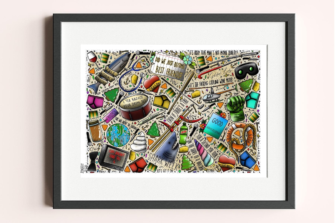 Step Brothers Tattoo Flash Art Print: Neo Traditional Movie Poster - Etsy