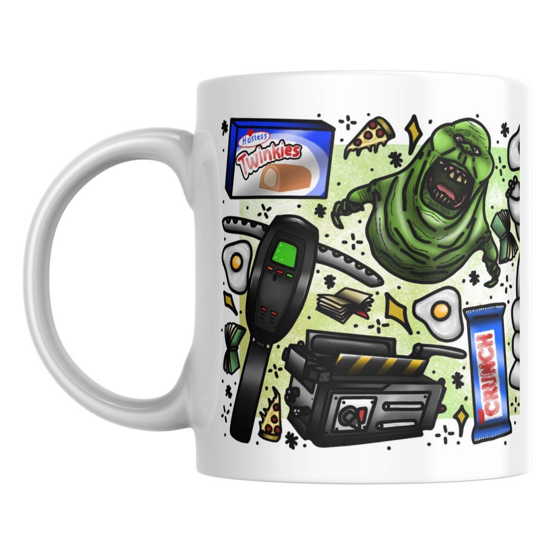 Ghostbusters Tattoo Flash 11oz Mug: Neo Traditional Art - Etsy