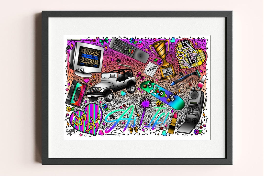 Clueless Movie Tattoo Flash Art Print: Neo Traditional Style - Etsy UK
