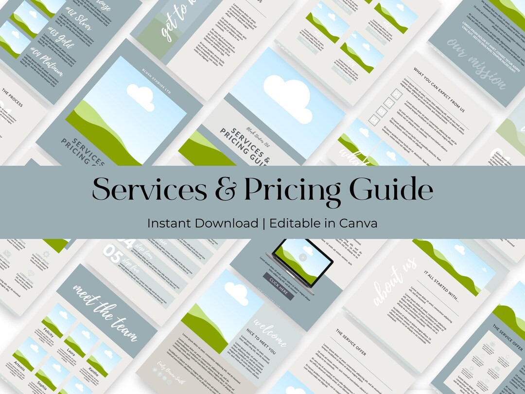 Services and Pricing Guide - Etsy