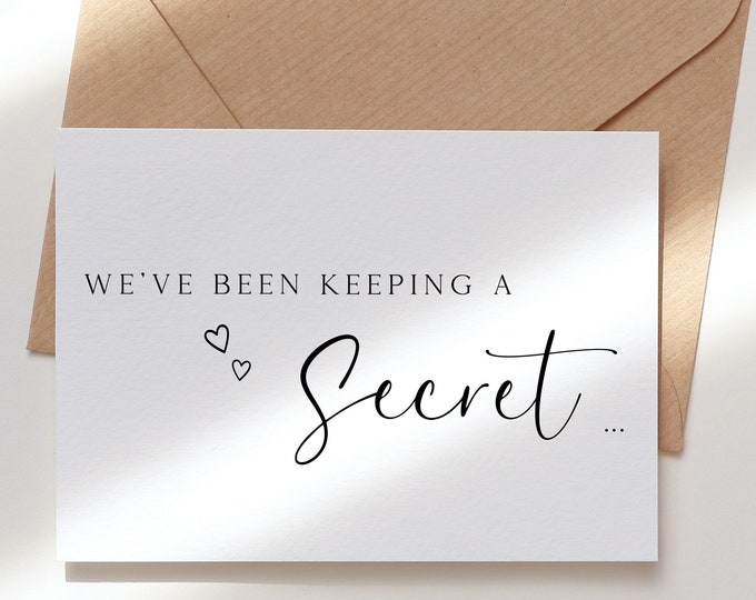We've Been Keeping A Secret Personalised Pregnancy Announcement Card ...