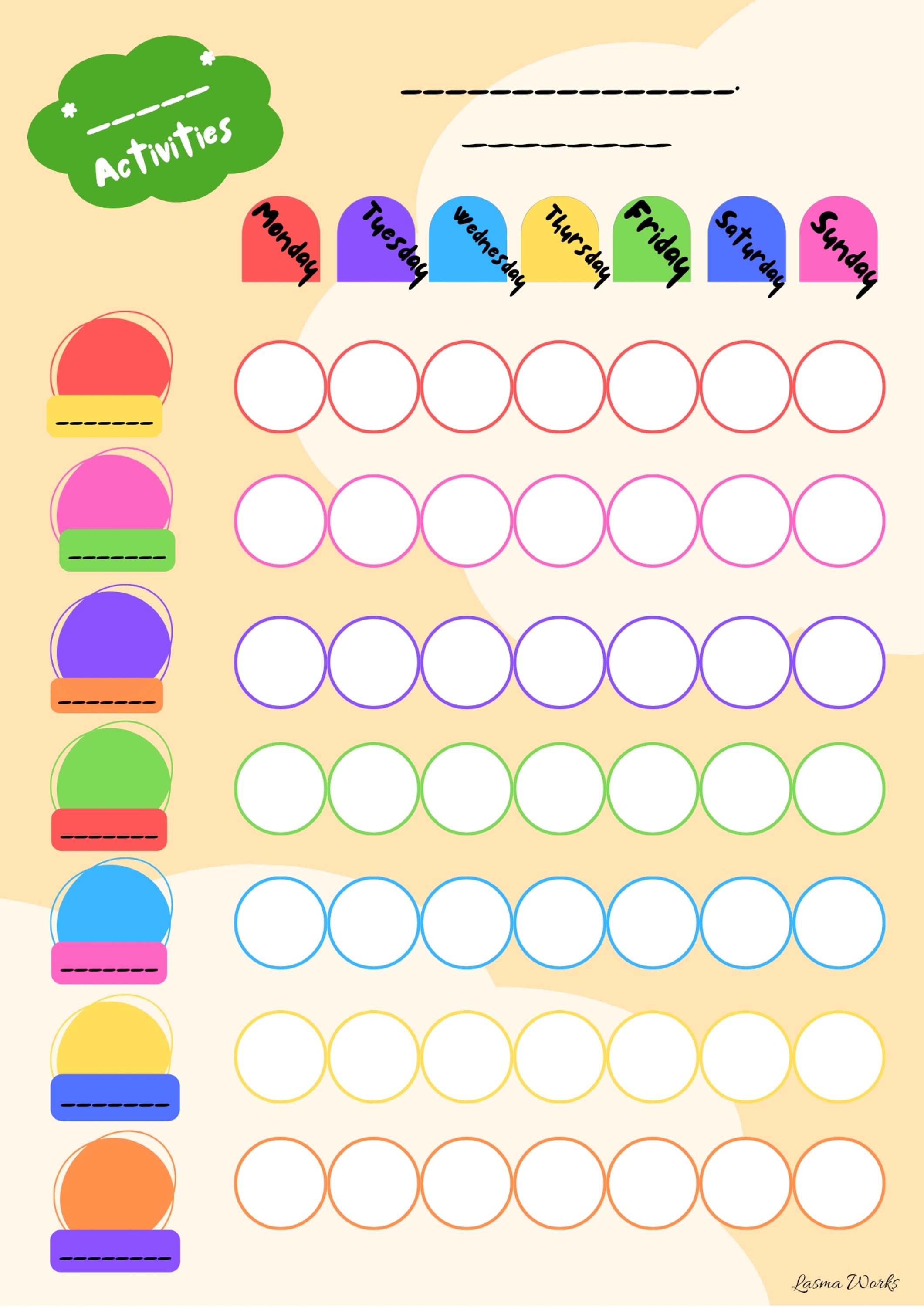 Printable Poster for Toddler Activities to Make Good Habit and ...