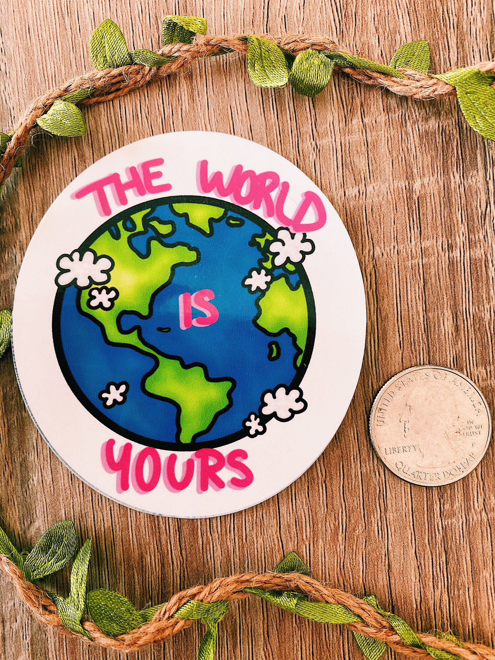 The World Is Yours Sticker | Etsy