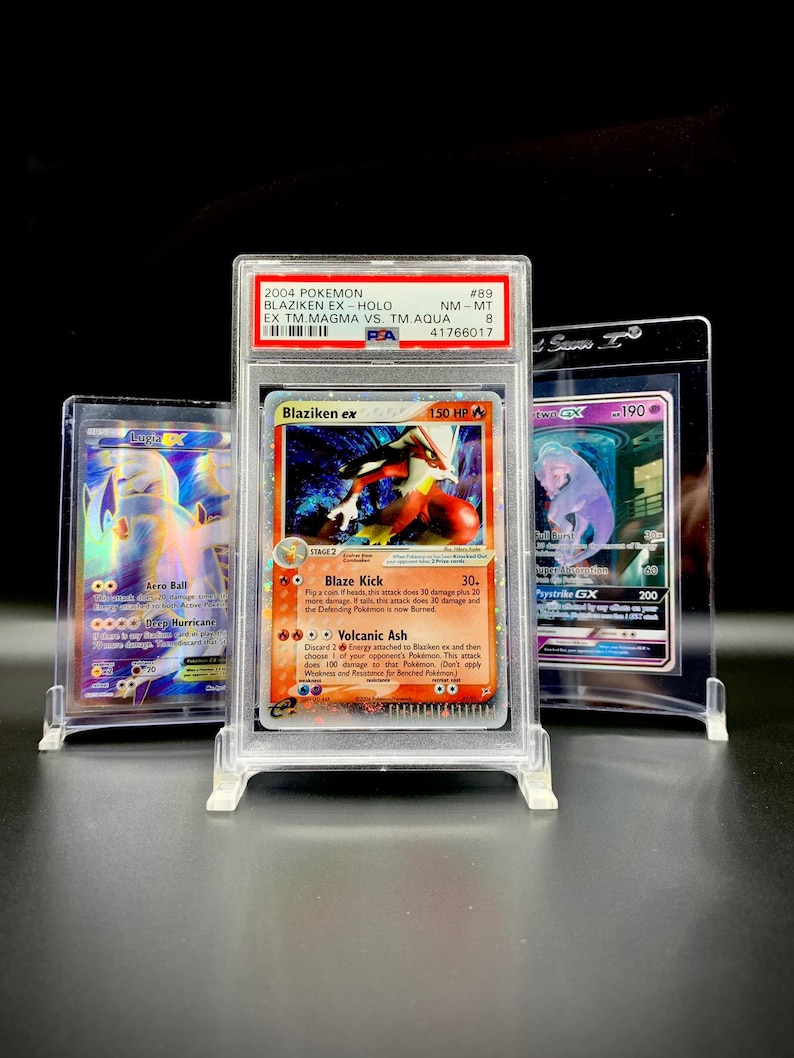 Pack of Three Clear Collectible Trading Card Stands (free Shipping in ...