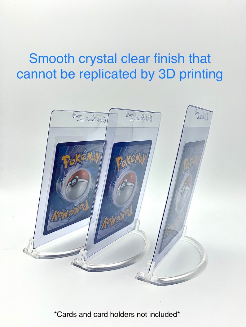 Pack of Three Clear Collectible Trading Card Stands free - Etsy