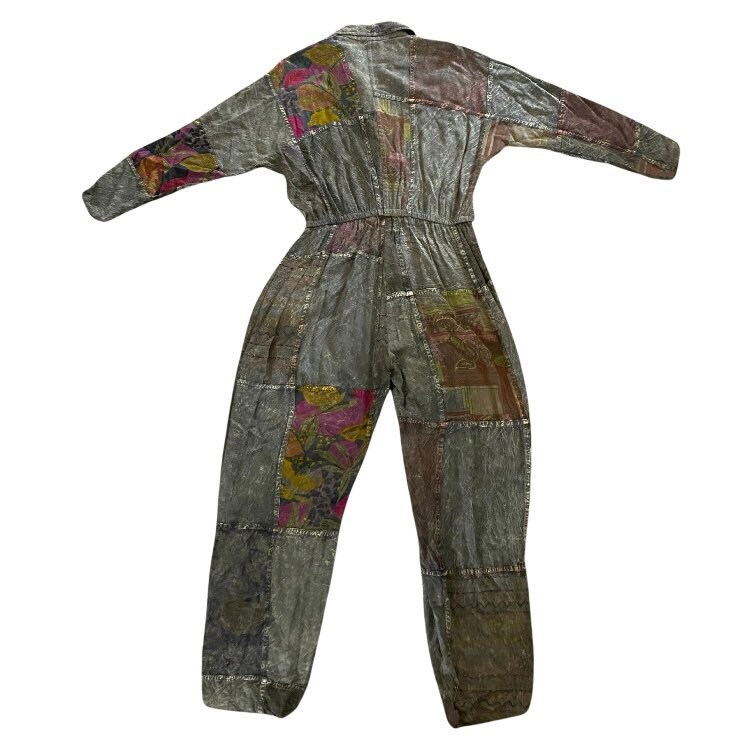 Vintage multi-coloured funky boiler suit. Fairly lightweight | Etsy
