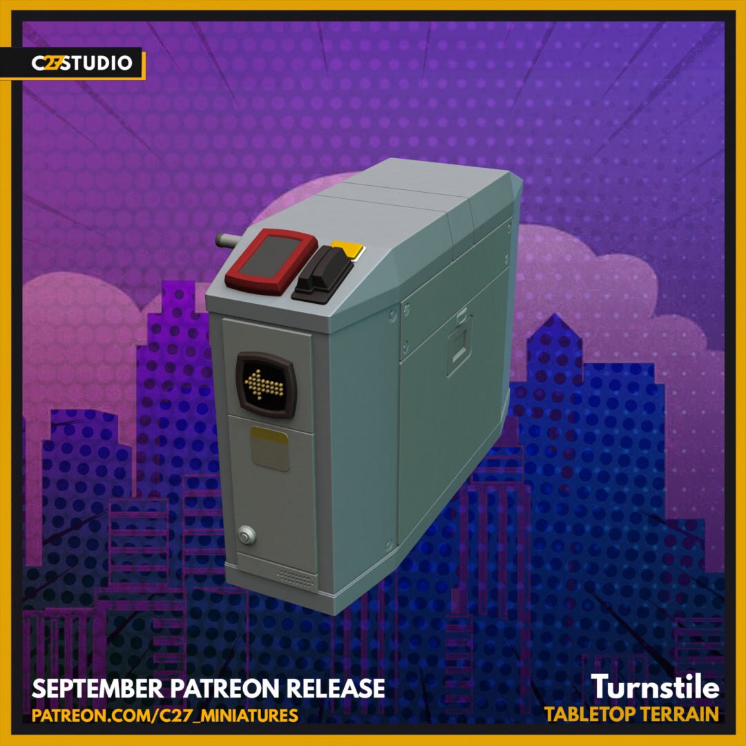 C27 Subway Turnstile Marvel Crisis Protocol 3D Printed Miniature - Etsy