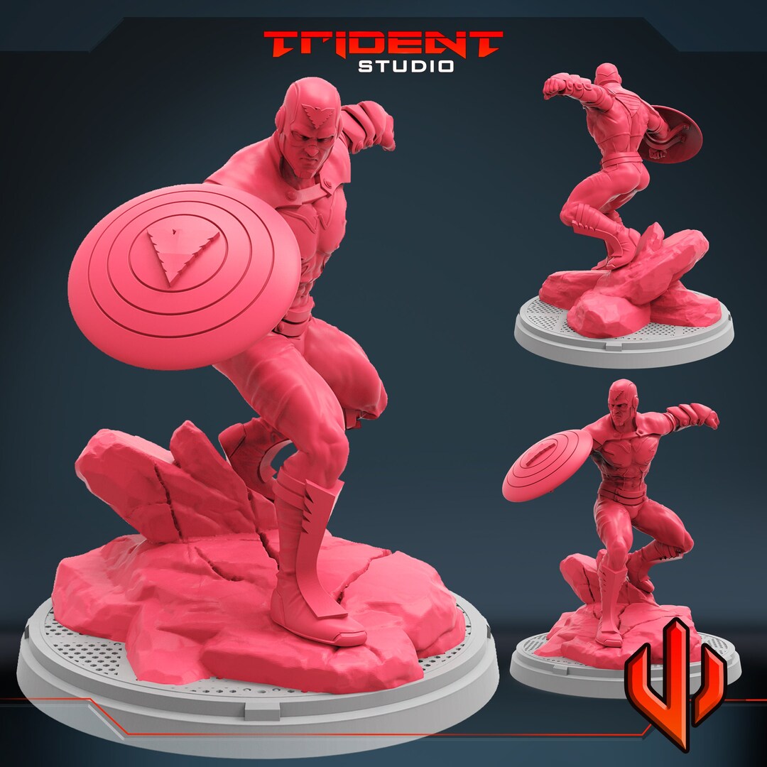 Captain Hero Phoenix A MCP Marvel Crisis Protocol Trident Studio - Etsy