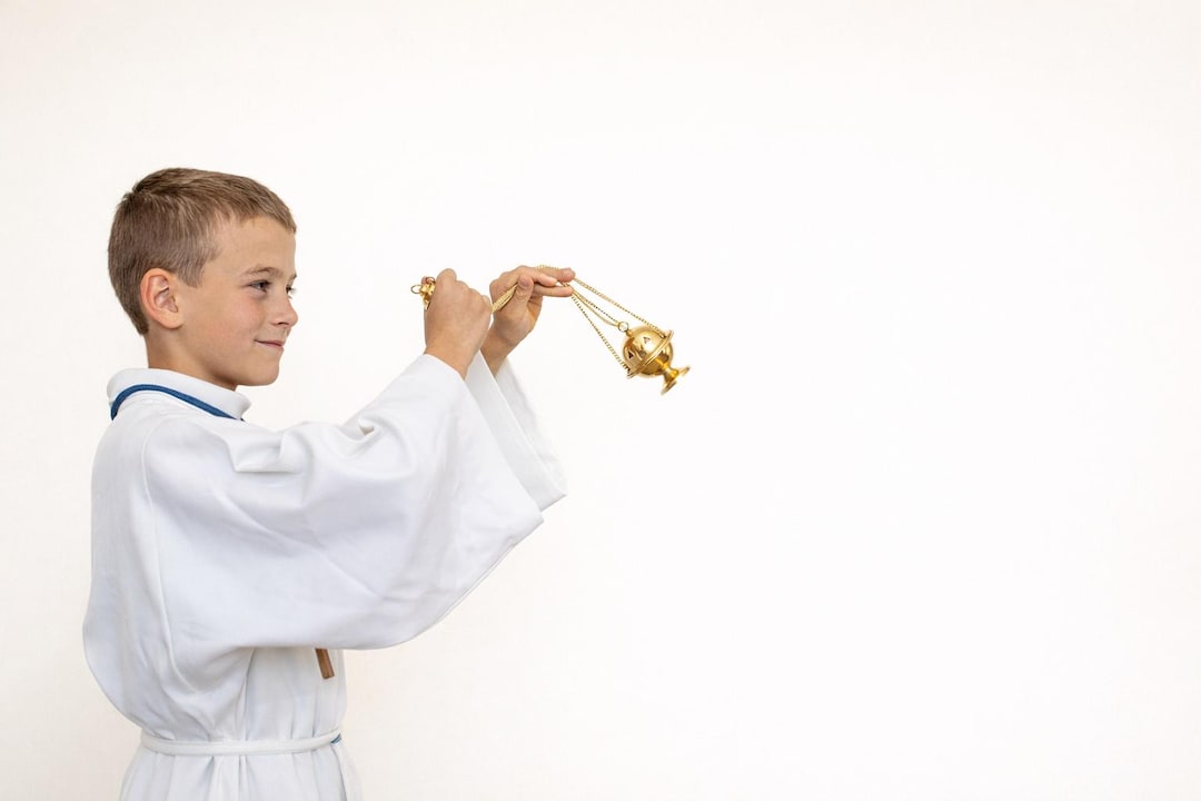 Catholic Thurible for Kids – Mini Brass Censer, Hanging Incense Burner ...