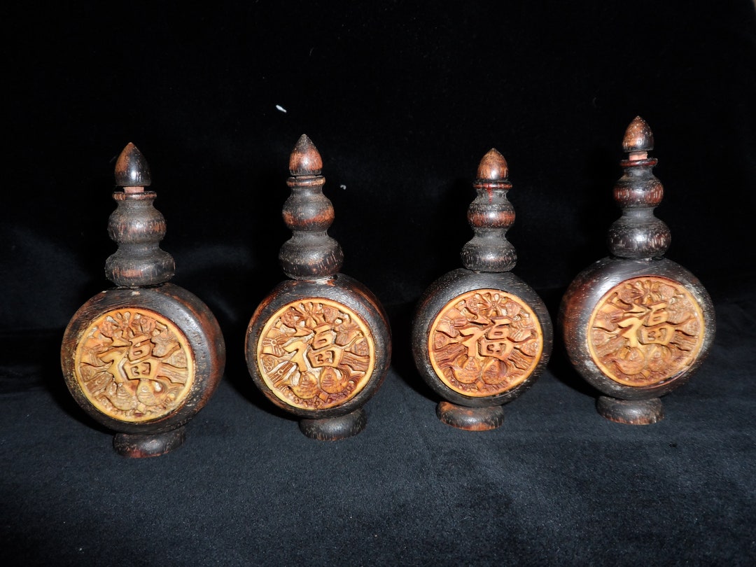 Asian Snuff ,perfume Bottles Hardwood Bone - Etsy