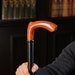 Wooden Walking Cane With Ergonomic Handle, Classy and Stylish Walking ...