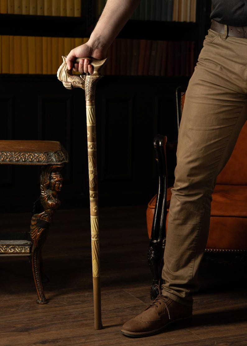 Wizard Cane Wooden Cane for Men Horse Cane Walking Stick Carved Canes ...