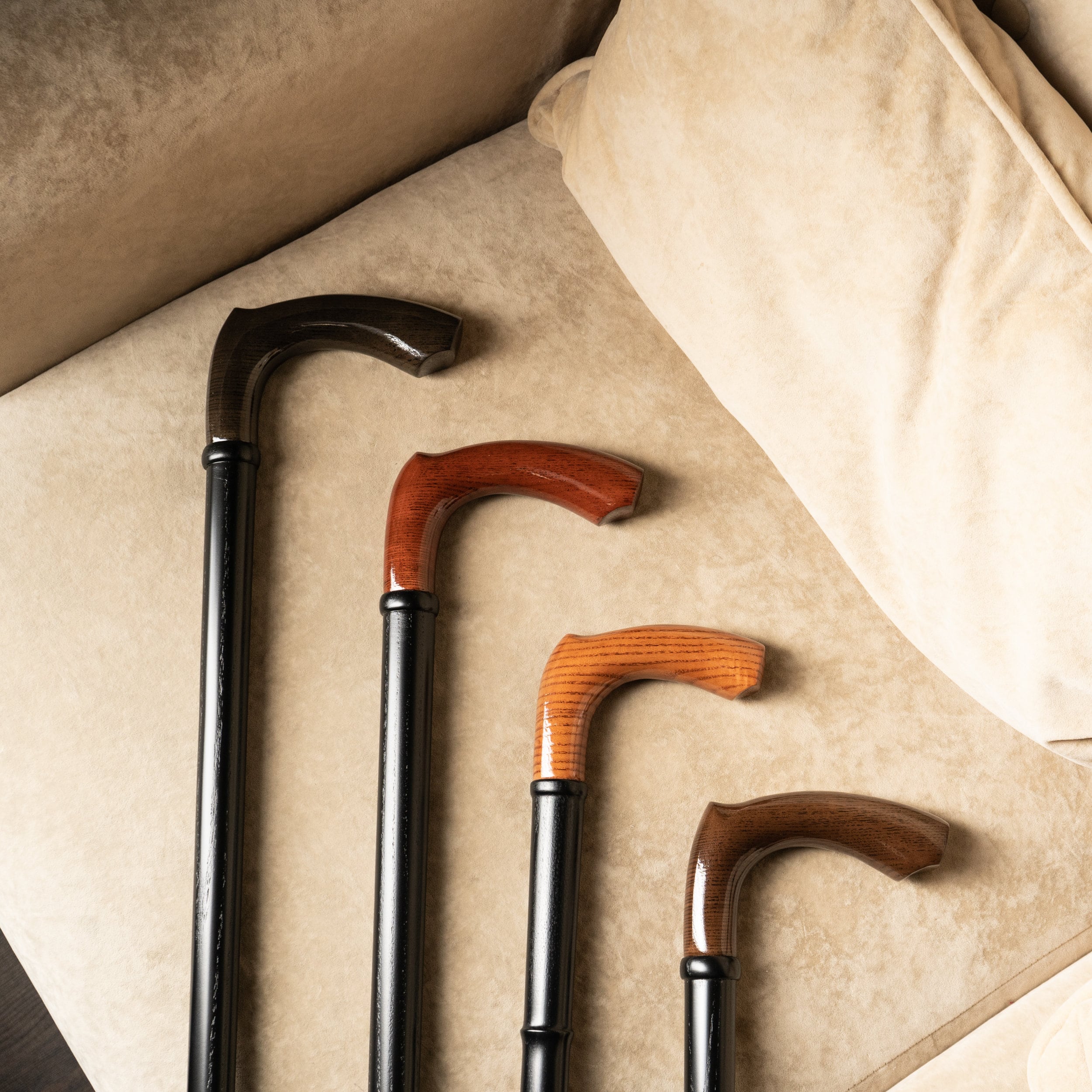 Wooden Walking Cane With Ergonomic Handle, Classy and Stylish Walking ...
