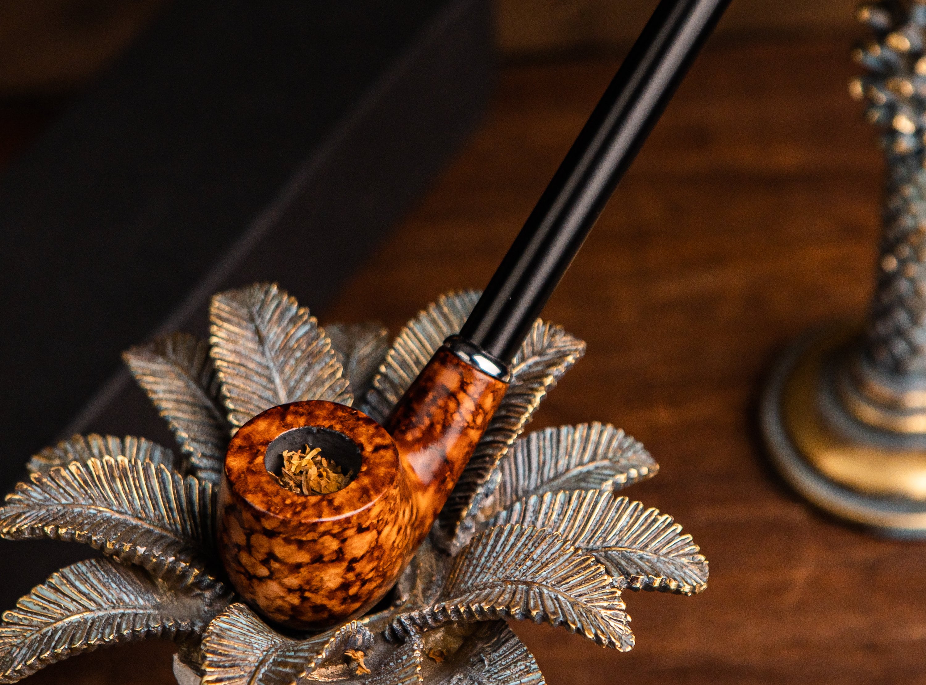 15.7 Long Tobacco Pipe, Wooden Smoking Pipe, Wizard Pipe, Man's Smoker ...