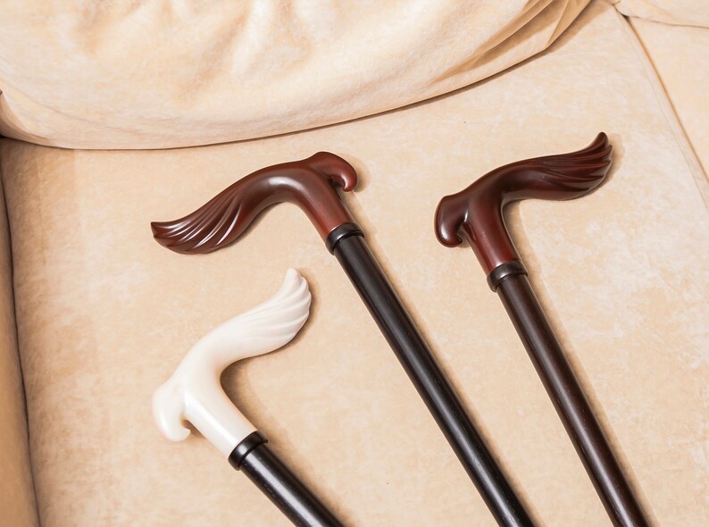 Ladies Walking Cane Carved With Comfortable Handle, Womens Elegant ...