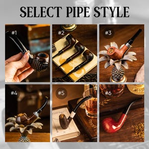 Unique Tobacco Pipe, Aesthetic Wooden Pipe, Wood Bent Pipe, Handmade ...