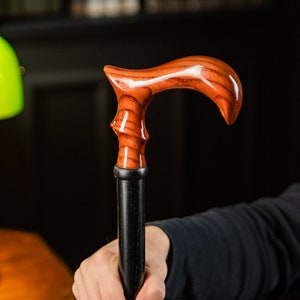 Solid Wood Walking Cane, Classic Walking Stick Cane, Men Walking Cane ...