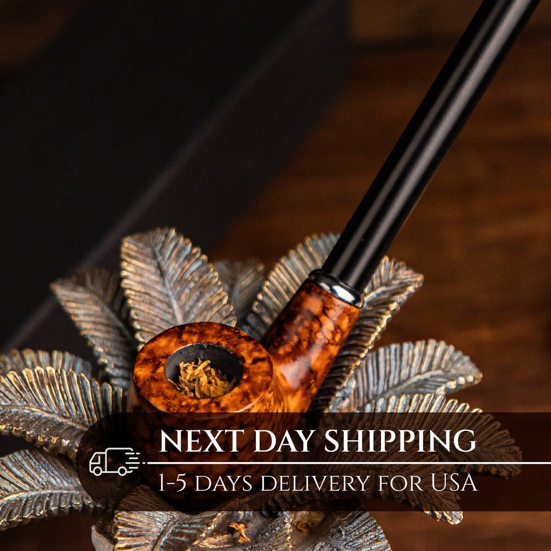 Churchwarden Pipes for Smoking, Wizard Long Wooden Tobacco Pipes ...