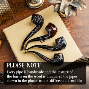 Unique Tobacco Pipe, Aesthetic Wooden Pipe, Wood Bent Pipe, Handmade ...