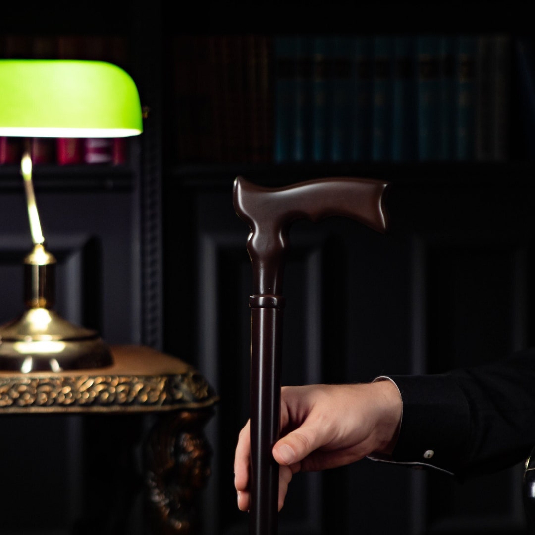 Custom Cane Walking Stick for Men, Wave Handle Unique Carved Cane ...