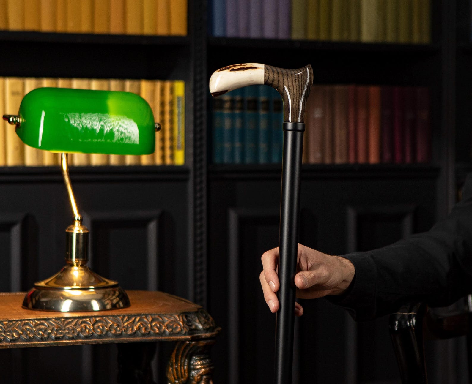 Luxury Bone Wooden Walking Cane, Moose Horn Walking Stick, Fancy Cane ...