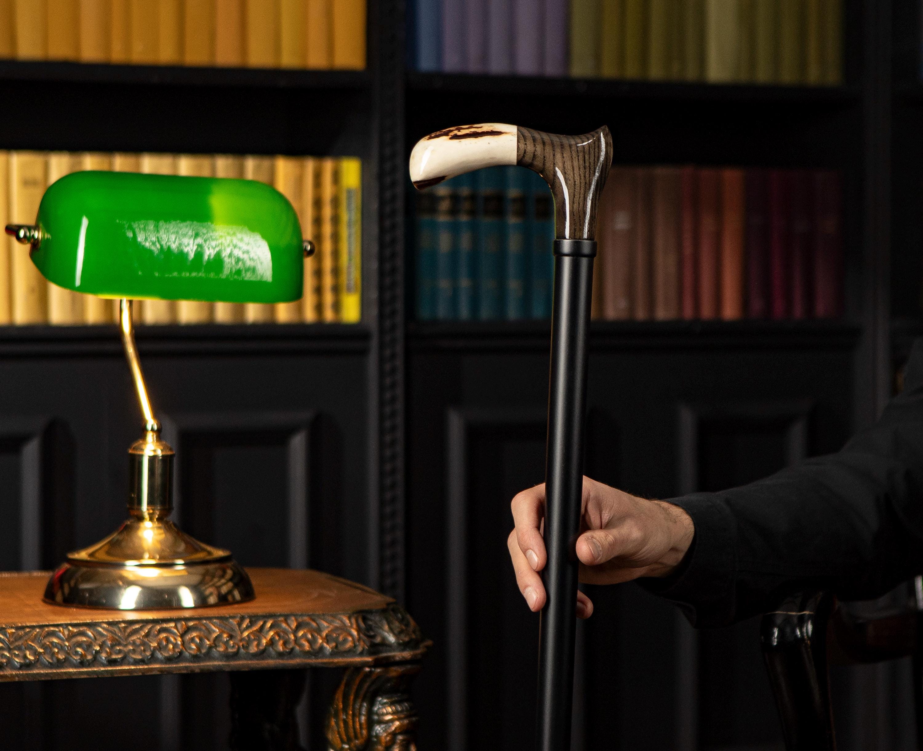 Luxury Bone Wooden Walking Cane, Moose Horn Walking Stick, Fancy Cane ...