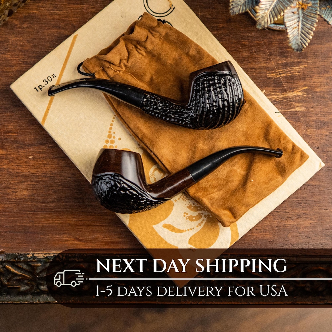 Unique Tobacco Pipe, Aesthetic Wooden Pipe, Wood Bent Pipe, Handmade ...