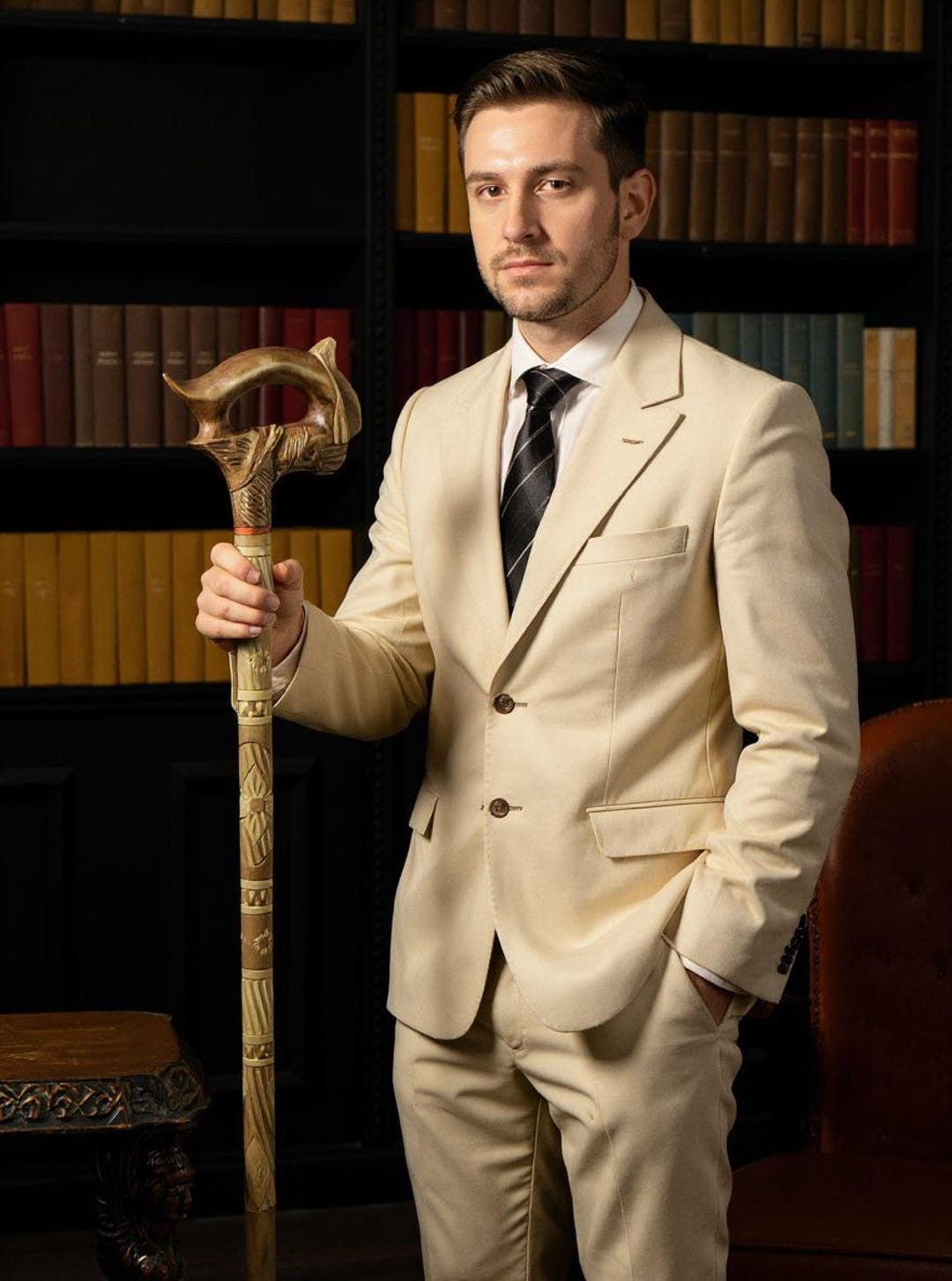 Wizard Cane Wooden Cane for Men Horse Cane Walking Stick Carved Canes ...