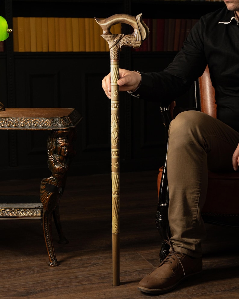 Wizard Cane Wooden Cane for Men Horse Cane Walking Stick Carved Canes ...