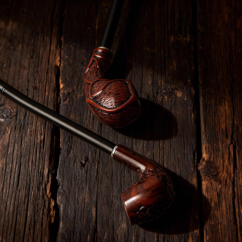 Handmade Wooden Wizard LOTR & Hobbit Style Pipes for Smoking, Extra ...