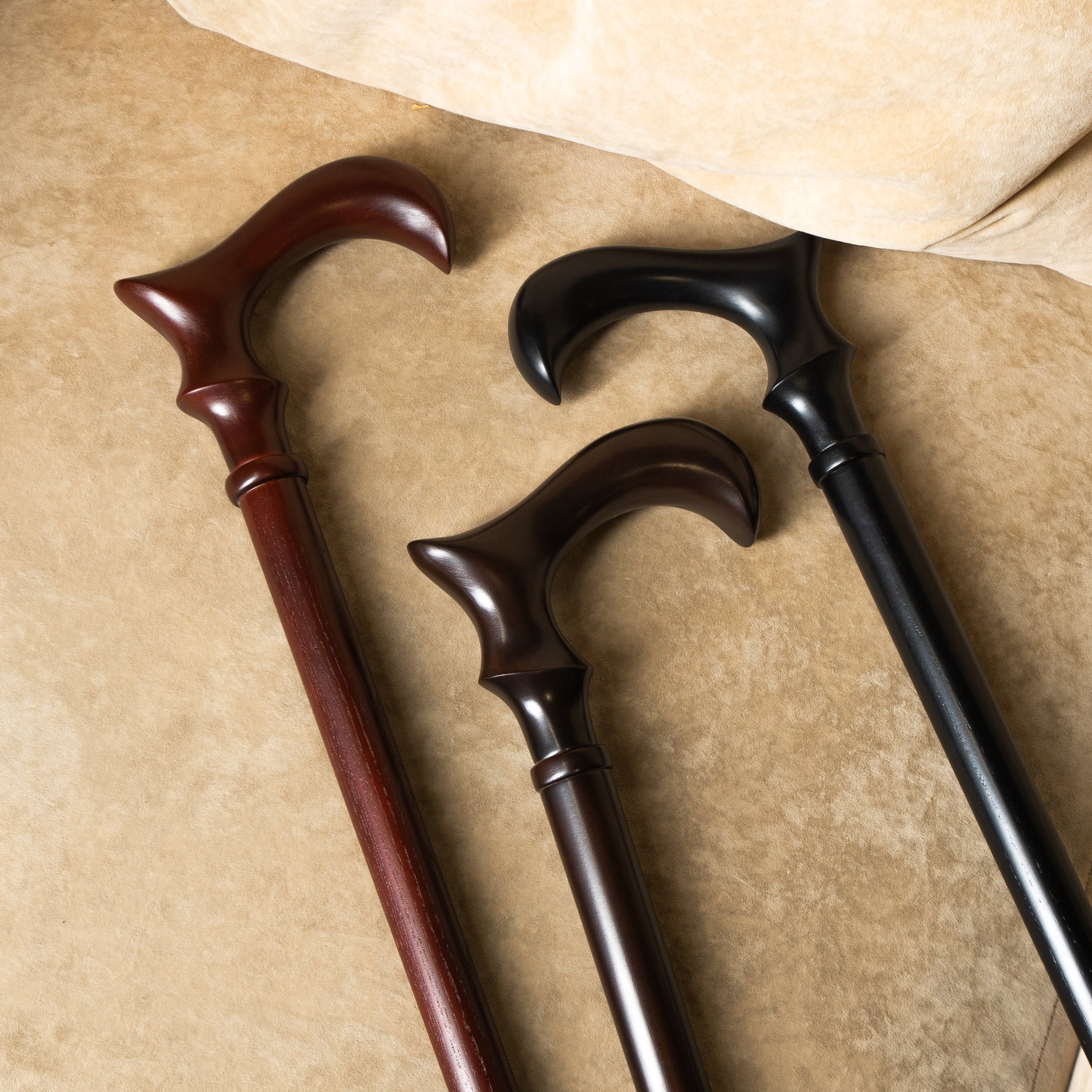 Hook Handle Walking Cane, Saddle Walking Stick Cane for Men, Wood Cane ...