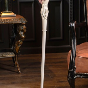 Wooden Walking Cane With Octopus Handle, Hand Carved Walking Stick for ...