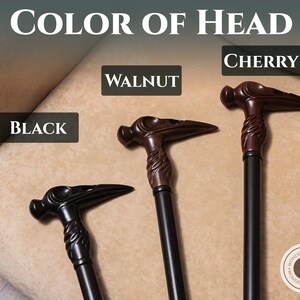 Walking Cane for Men, Raven Cane, Crow Cane, Cool Cane Wooden, Walking ...