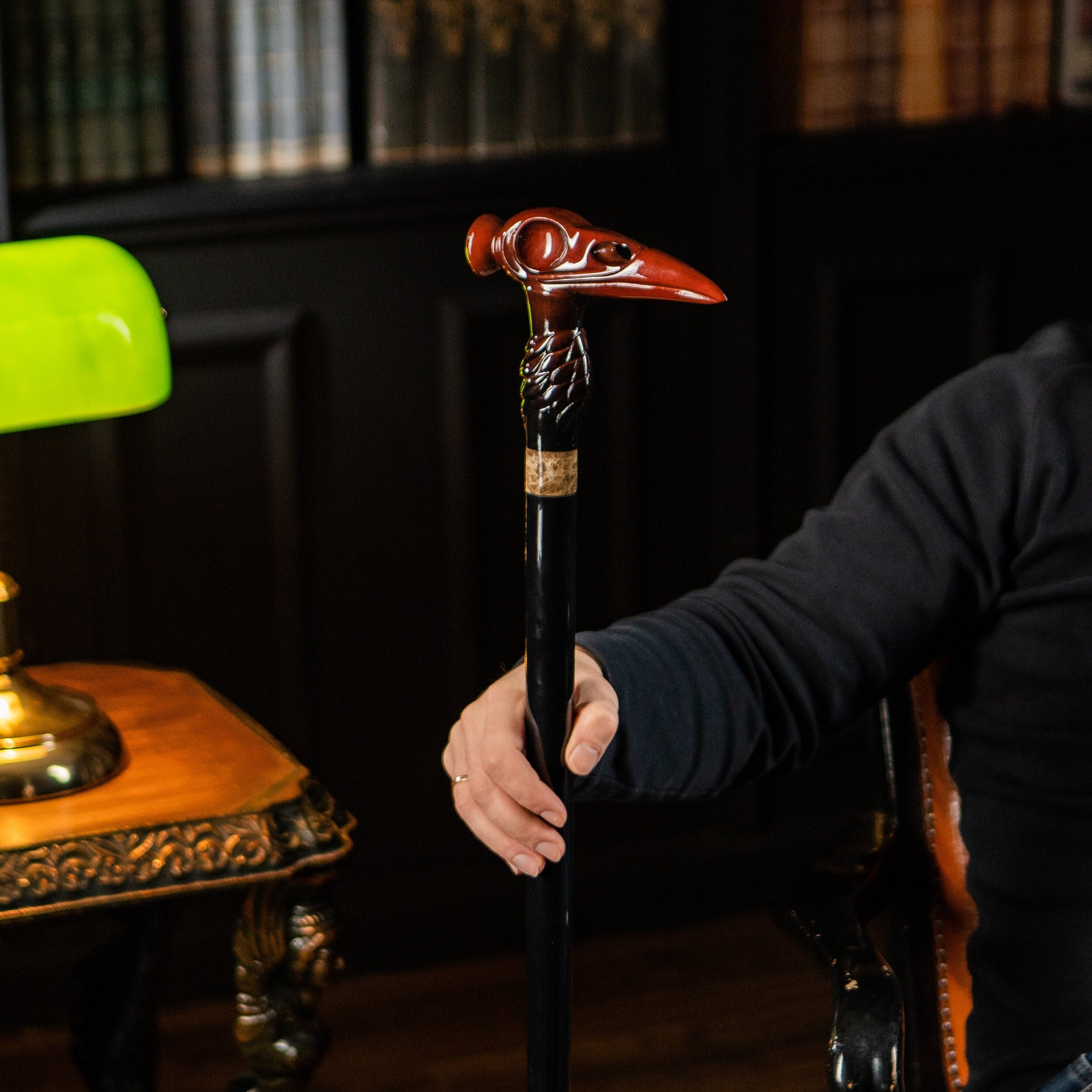 Raven Cane Fancy Walking Canes Crow Skull Walking Cane Walking Stick ...