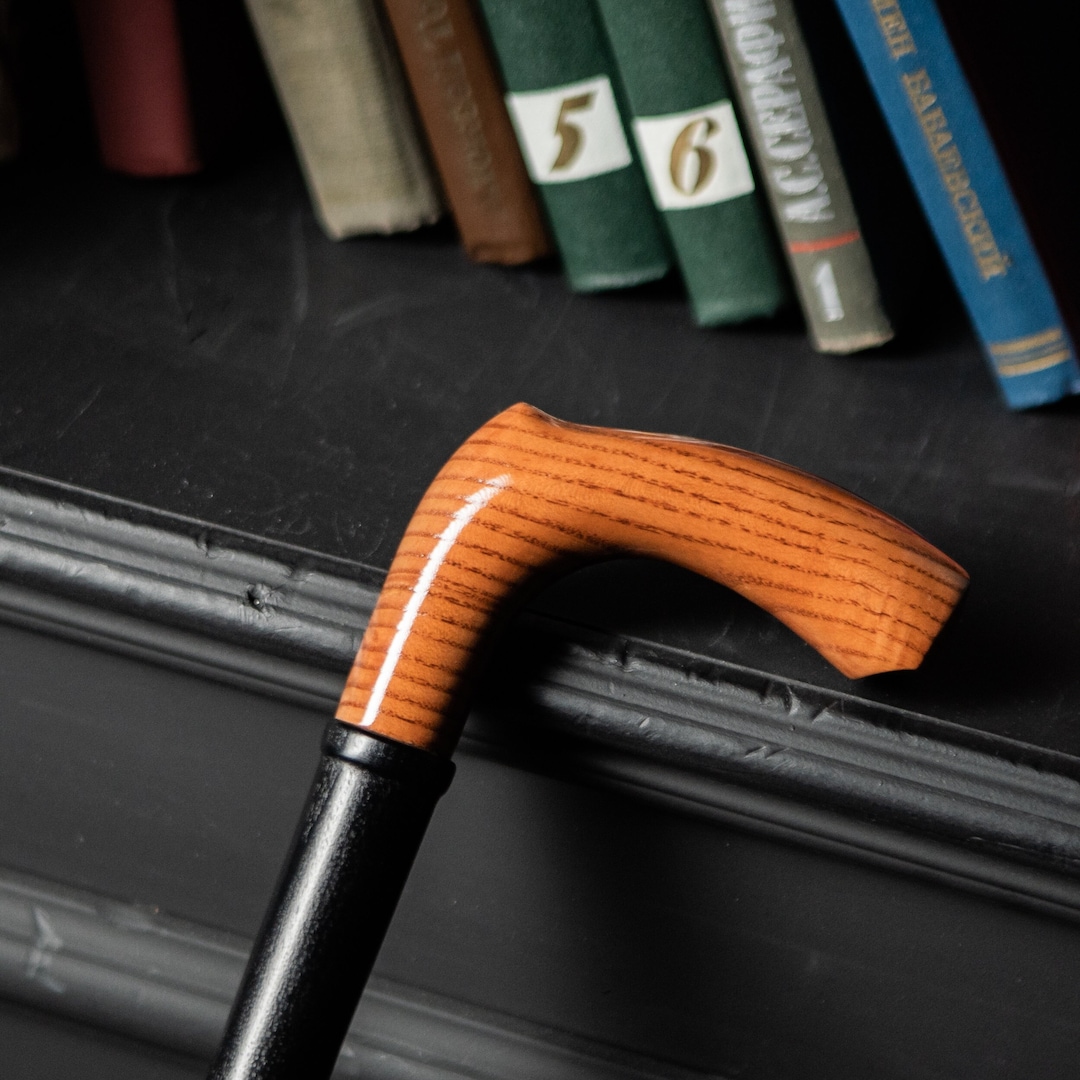 Classic Walking Stick, Wooden Cane, Fashionable Cane for Men Ergonomic ...