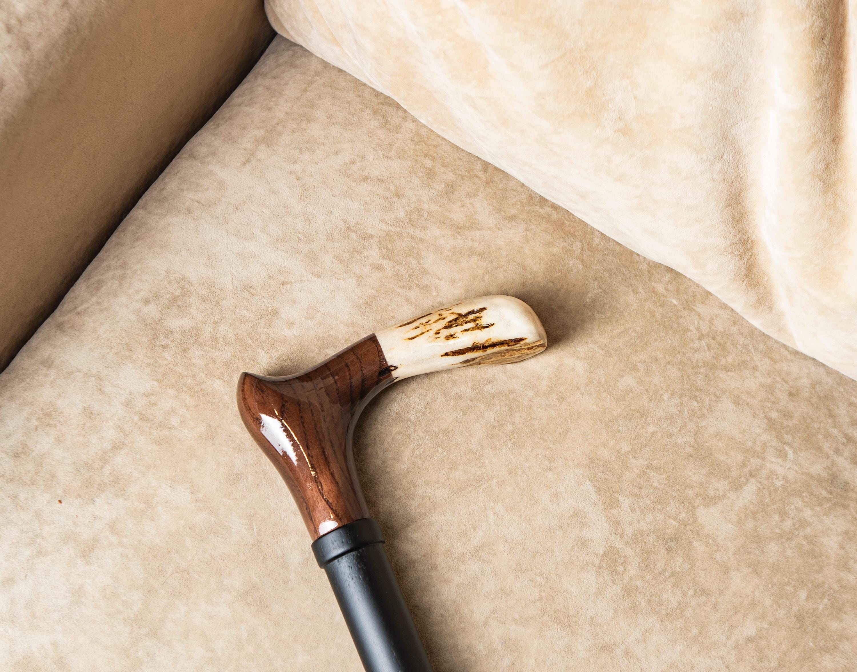 Luxury Bone Wooden Walking Cane, Moose Horn Walking Stick, Fancy Cane ...