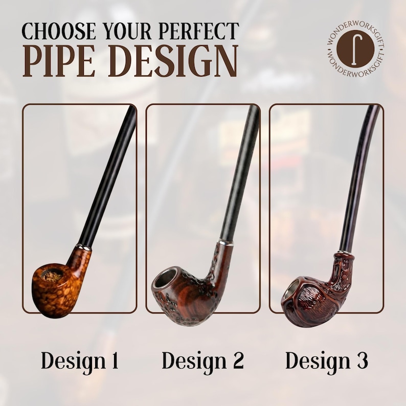 Handmade Wooden Wizard LOTR & Hobbit Style Pipes for Smoking, Extra ...