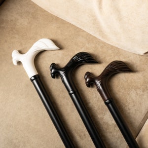 Animal Cane Handmade Cane for Men Fashionable Cane Bird Carved Walking ...