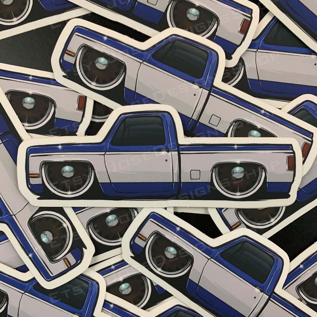 Vinyl Truck Sticker C10 Classic Truck 4 pack of 3 - Etsy