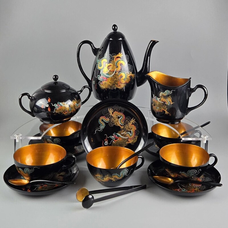 Oriental Tea Set - Etsy