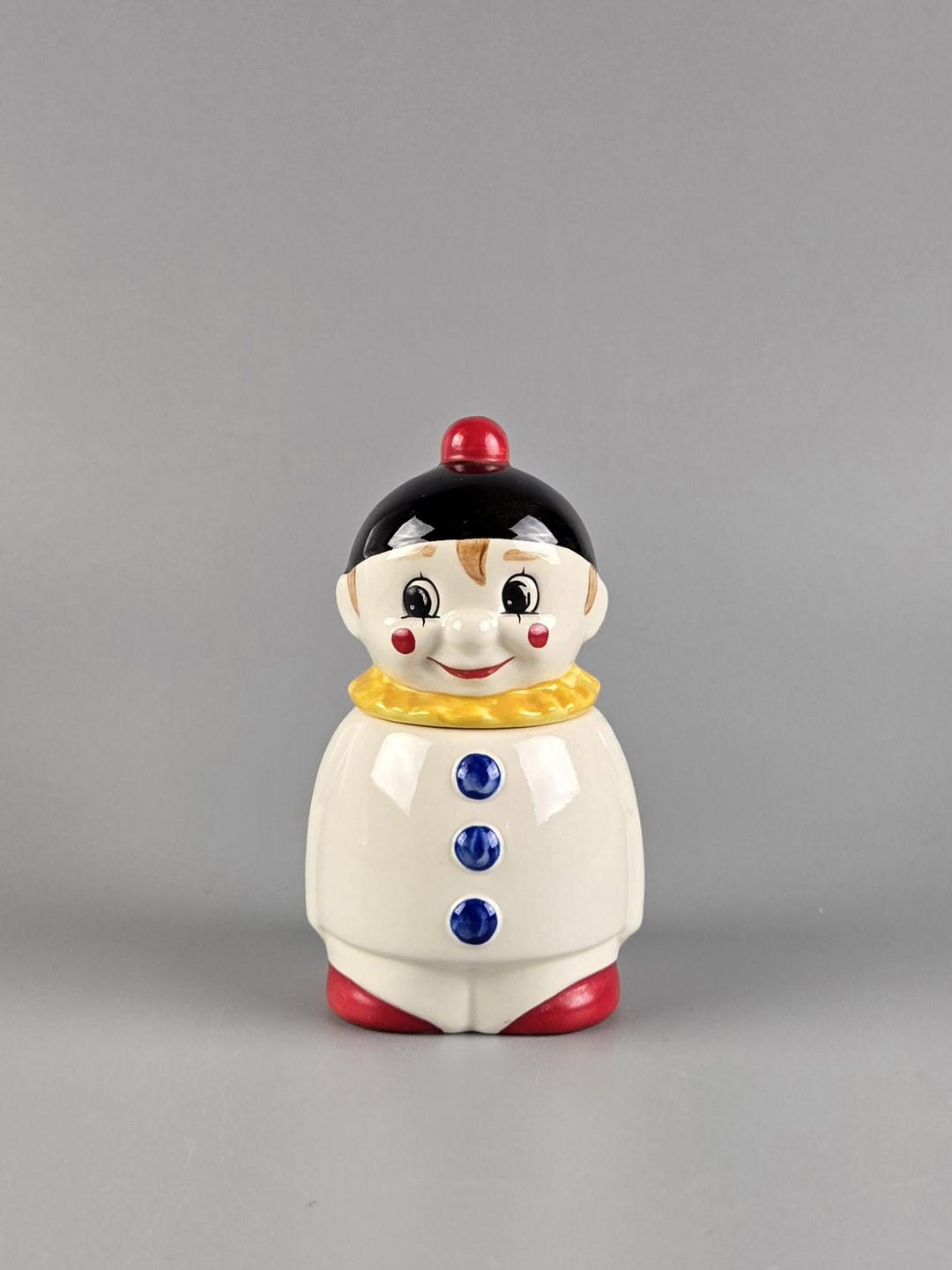 Goebel Clown Sugar Bowl | Hand Painted Porcelain | Whimsical Vintage ...