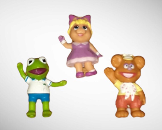 Muppet Babies Trio Magnet Set Kermit the Frog Miss Piggy - Etsy