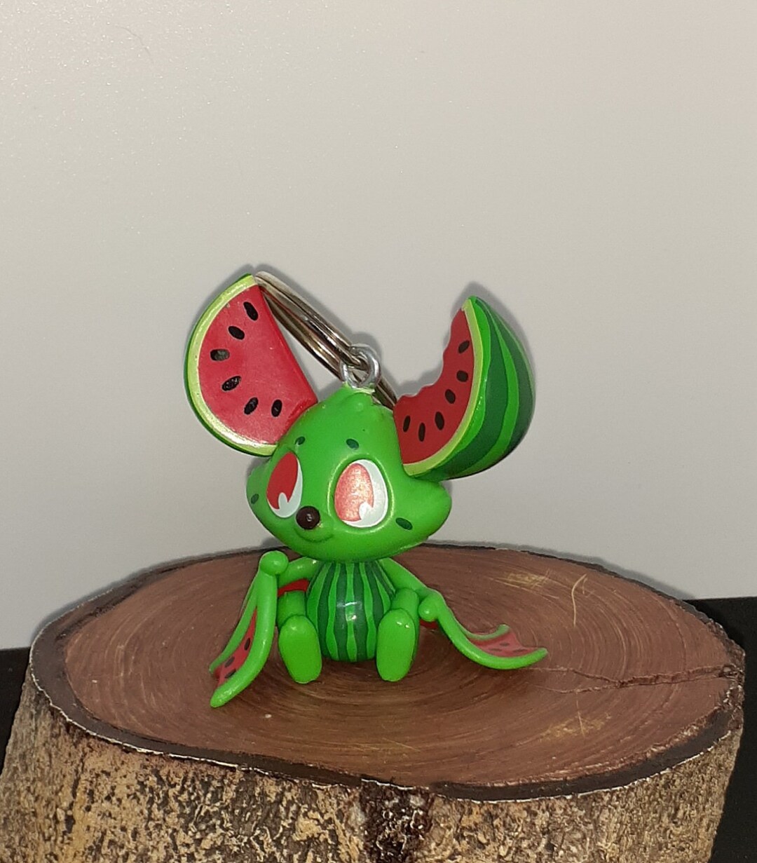 Watermelon Fruit Bat Keychain, Bat Purse Accessory, Backpack Zipper ...