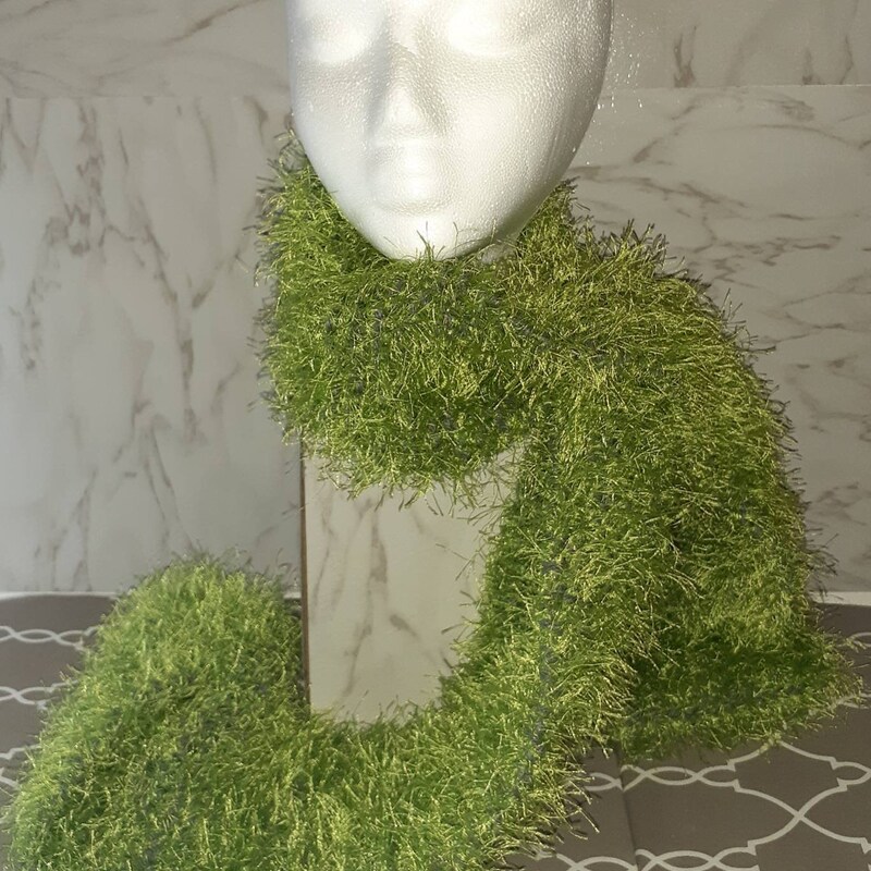 Lime Green Scarf - Etsy
