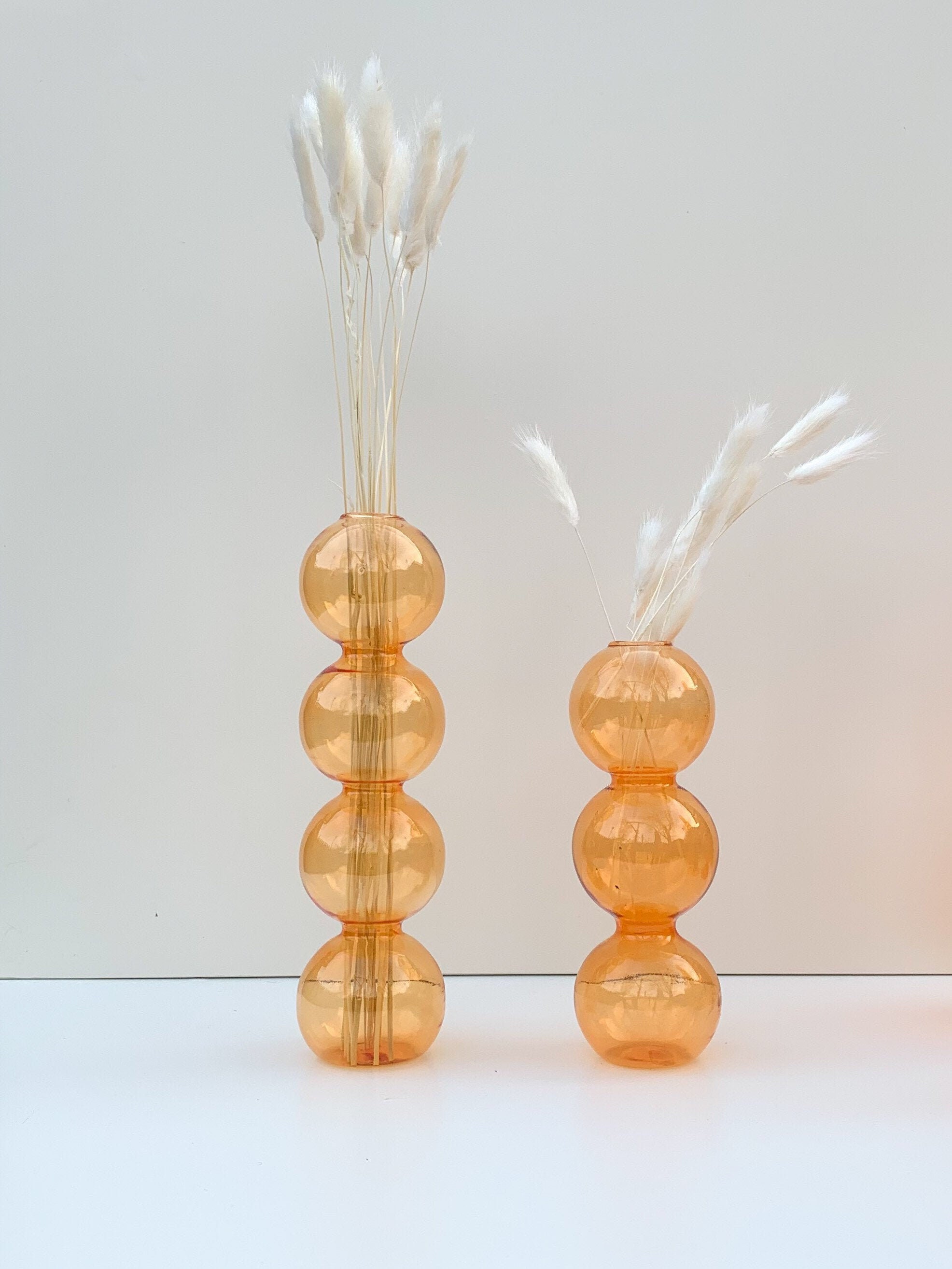 Vase, Candle Stick, Nordic Vase, Glass Vase, Pink Vase, Orange Vase ...