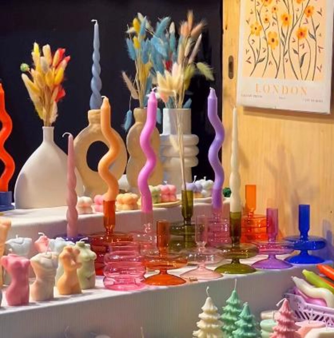 Handmade Wavy Candles, Spiral Candle, Funky Candle, Twisted Candle - Etsy