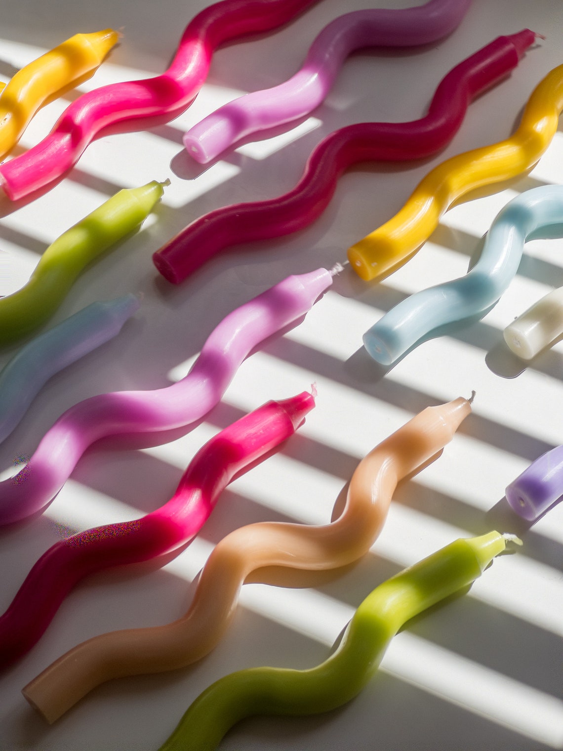 Handmade Wavy Candles, Spiral Candle, Funky Candle, Twisted Candle - Etsy