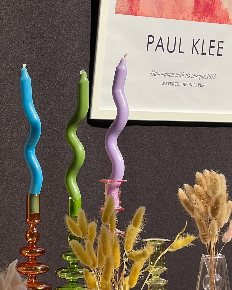 Handmade Wavy Candles, Spiral Candle, Funky Candle, Twisted Candle - Etsy