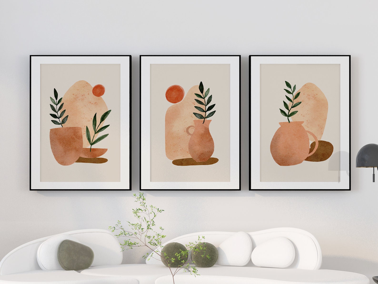 Printable Boho Poster Set of 3, Bohemian Art Gallery Wall for Living ...