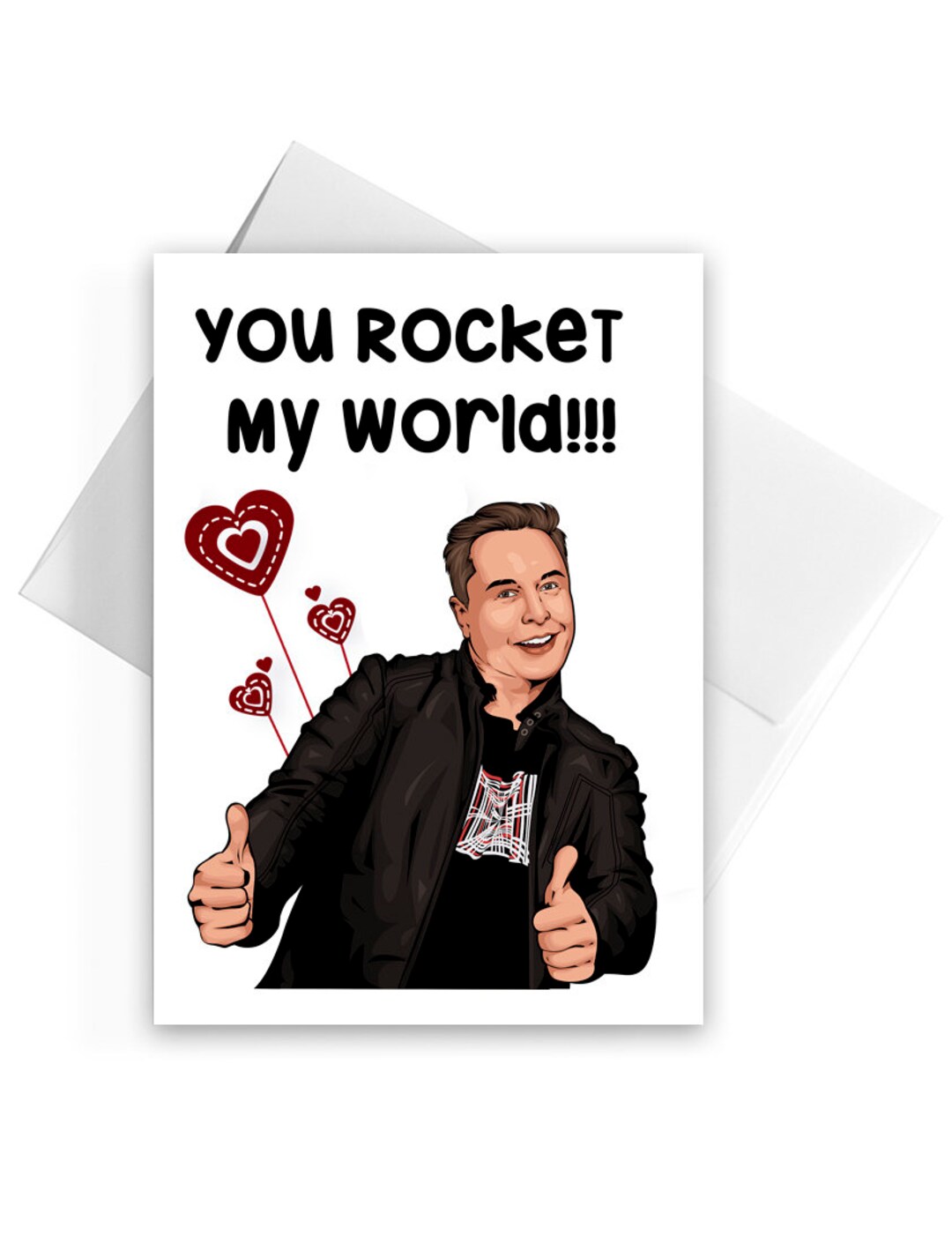 Elon Musk Valentine Card, Elon Musk You Racke Cards for Him, for Her ...